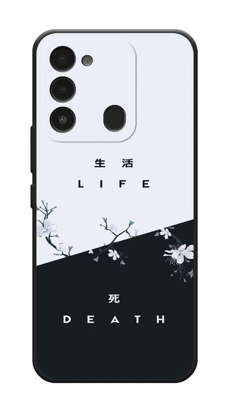 Матовый силиконовый чехол на Tecno Spark Go 2022 8С 9 Текно Спарк Гоу 2022 8С 9 Life And Death