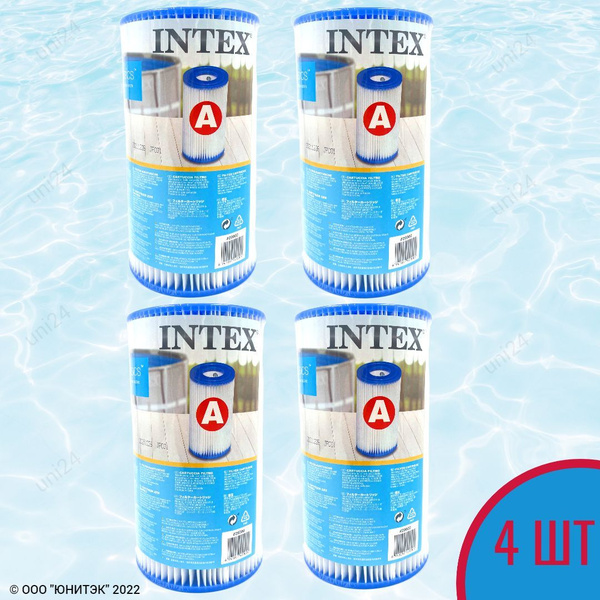 Фильтр картридж (4 шт.) многоразовый для надувного, каркасного бассейна ...
