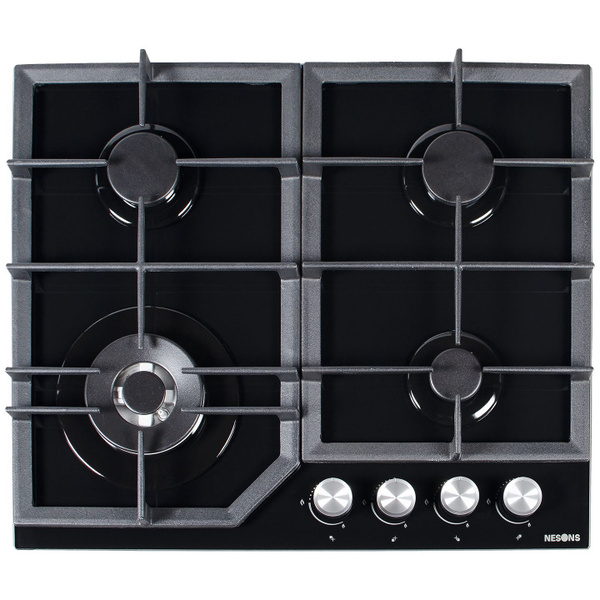 Варочная панель газовая Nesons NS-HGF60GCT BL, 4 конфорки ...