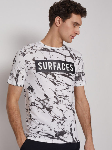 Футболка Мужской Zolla белый, размер 50 Хлопок прямой Повседневный, Спортивный Бангладеш, рост ...