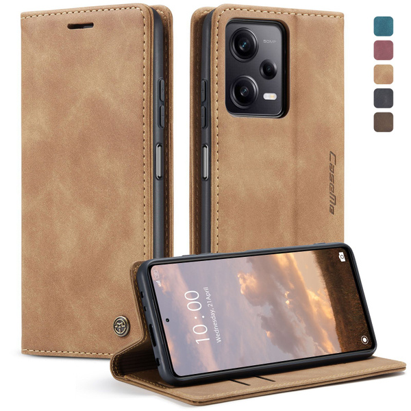 Кожаный чехол для Xiaomi Redmi Note 12 Pro 5G / Mi POCO X5 Pro 5G /Поко ...