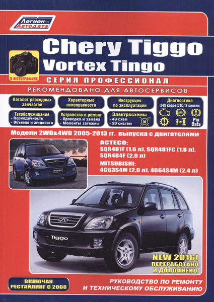 Chery Tiggo. Vortex Tingo в фотографиях. Модели 2WD&4WD 2005-2013 гг ...