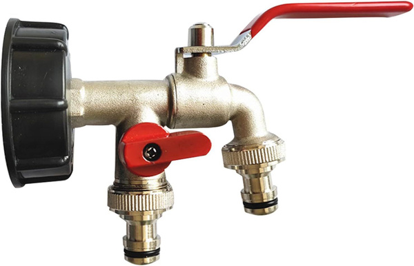 Характеристики 1/2" двойной садовый кран, 1000L бак кран IBC воды ...