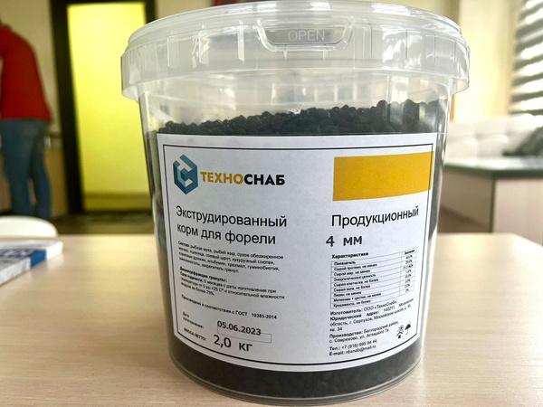 Экструдированный корм для форели, тонущий, 4.0 мм купить на OZON по ...