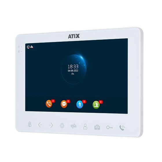 Видеодомофон Atix AT-I-M711F/T White, 1024x600 купить по низким ценам в ...