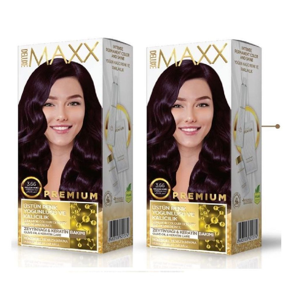Maxx deluxe Набор для окрашивания волос PREMIUM HAIR DYE KIT, 3.66 ...