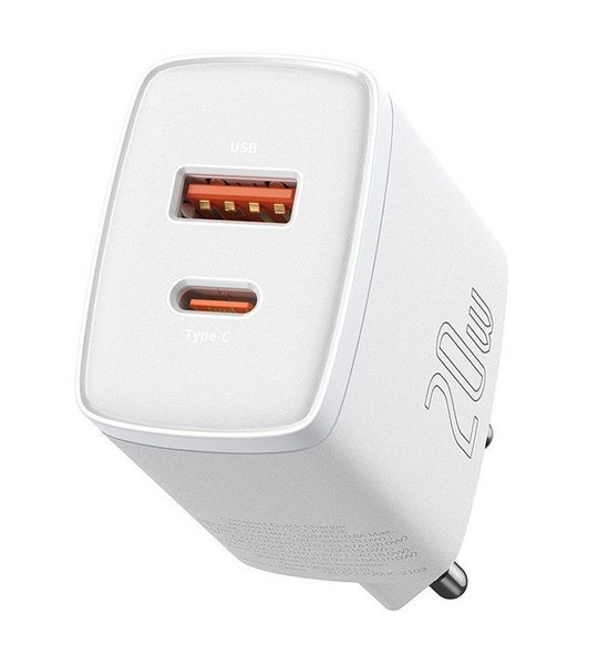Сетевое зарядное устройство Baseus compact, 20 Вт, USB 3.0 Type-A, USB ...