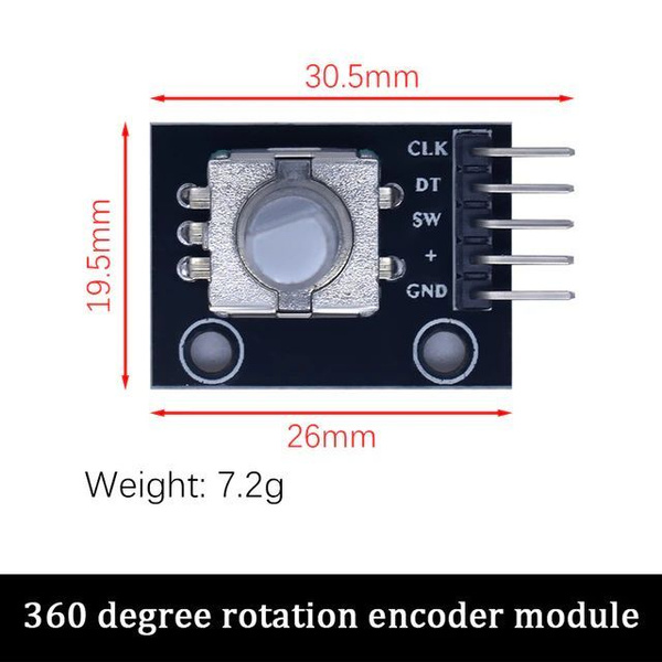 Модуль поворотного энкодера WAVGAT-1 для разработки Arduino, круглая ...