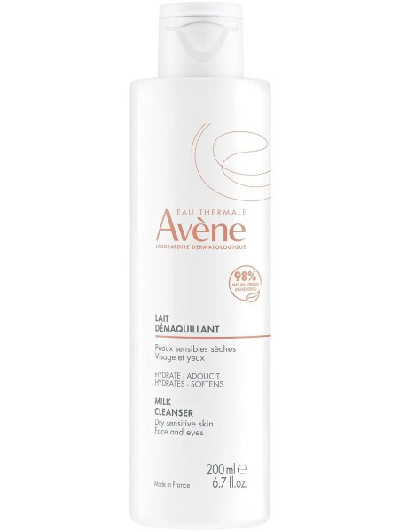AVENE Мягкое очищающее молочко для сухой чувствительной кожи, средство ...