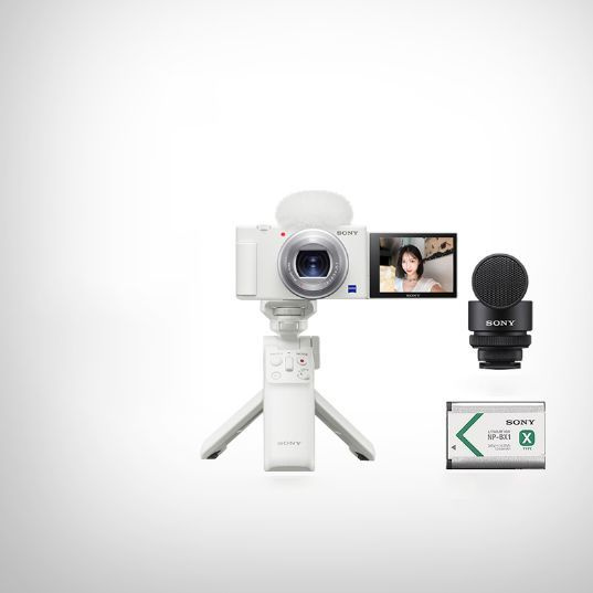 Компактный фотоаппарат Sony ZV-1 Vlog/Микрофон, белый - купить по ...