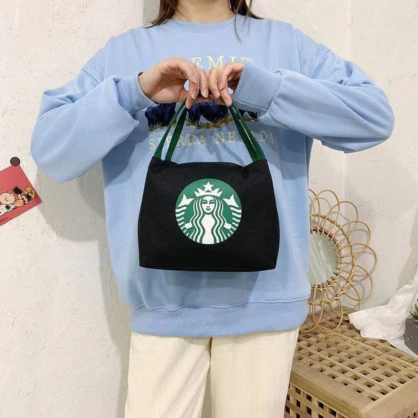 Термосумка для ланч-бокса Starbucks, черный, держит температуру 3 ч ...