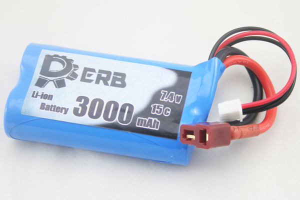 Аккумулятор Li-ion 7.4V 3000mAh DERB для Remo Hobby 1/16 (Smax, S-Evor ...