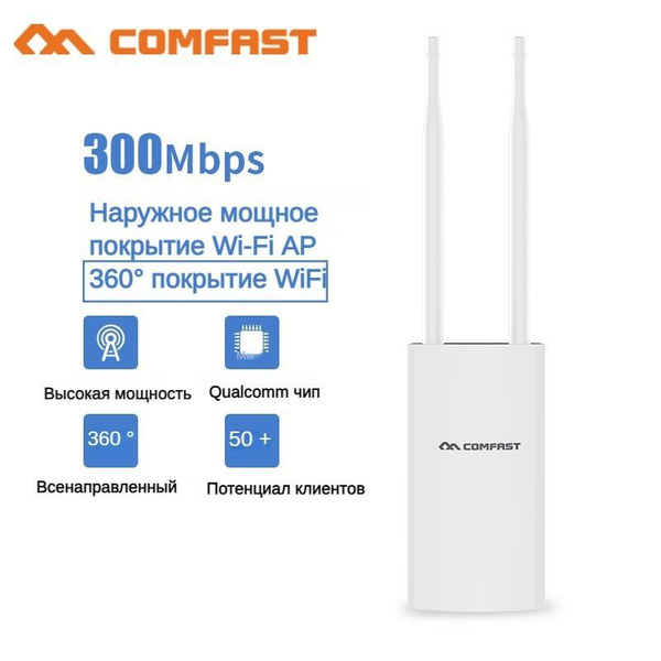 Роутер COMFAST CF-EW71 Wi-Fi Точка доступа уличной установки, белый, 2. ...