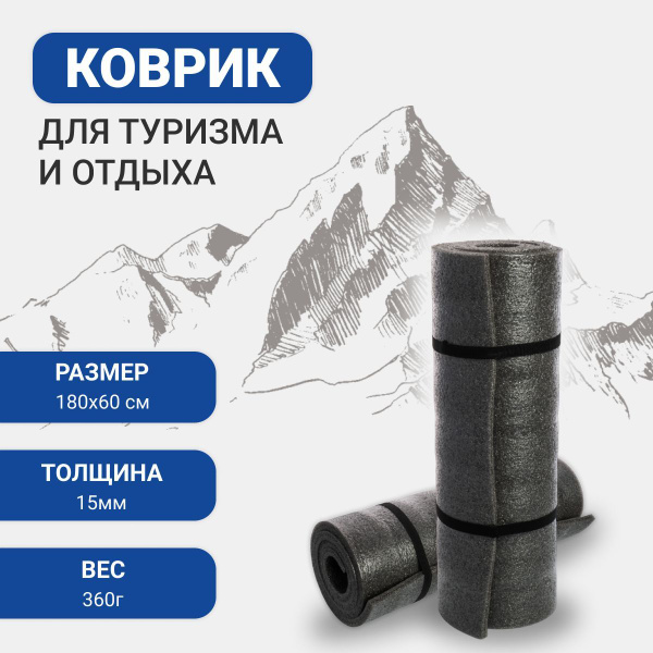 Коврик туристический толстый для кемпинга похода и рыбалки - купить с ...