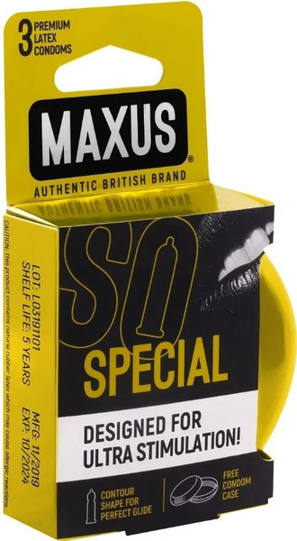 MAXUS Special ,3шт. Презервативы, точечно-ребристые - купить с доставкой по выгодным ценам в ...