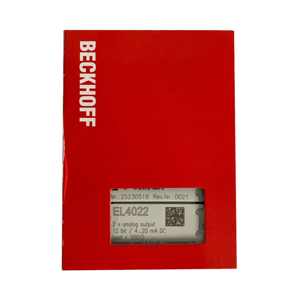 Beckhoff EL4022 EtherCAT Терминал 2-канальный аналоговый выход EL4022 МОДУЛЬ ПЛК - купить с ...