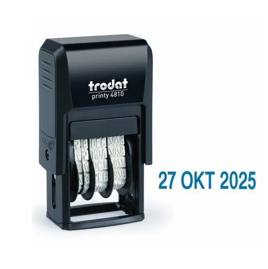 Датер мини Trodat 4810 Printy месяц прописью, высота шрифта 3,8 мм ...