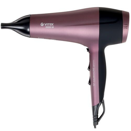 Фен для волос VITEK Фен Vitek VT-2535 фиолетовый/черный, полноразмерный, 2200 Вт, подача ...