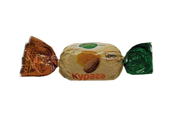 Конфеты глазированные "КУРАГА С МИНДАЛЕМ" 1кг, Конфеты Amavel, Hand ...