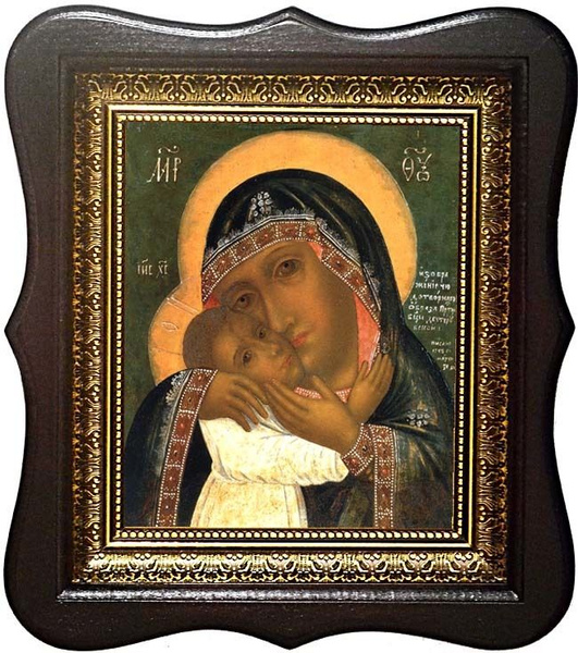 Девпетерувская икона Божьей Матери. Копия старинной иконы на холсте ...