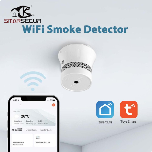 zigbee дымовая сигнализация пожарный датчик беспроводной пожарный wifi ...