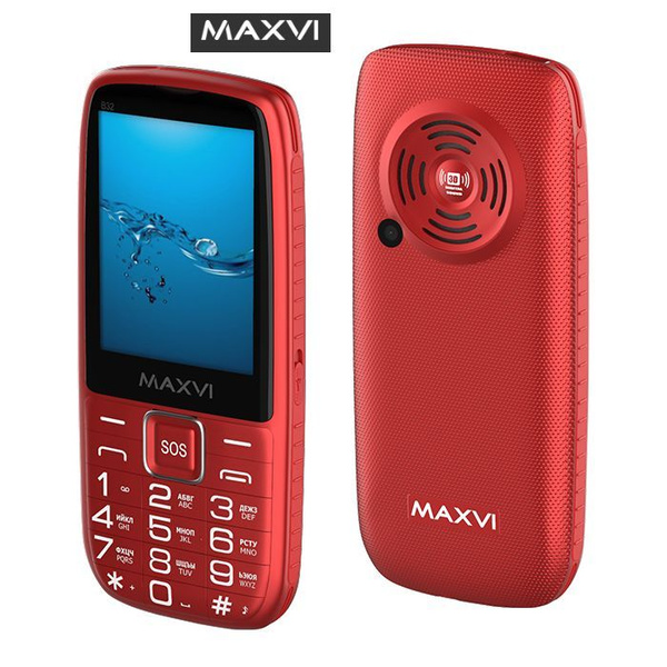 Мобильный телефон Maxvi B32 red купить на OZON по низкой цене (1237431485)