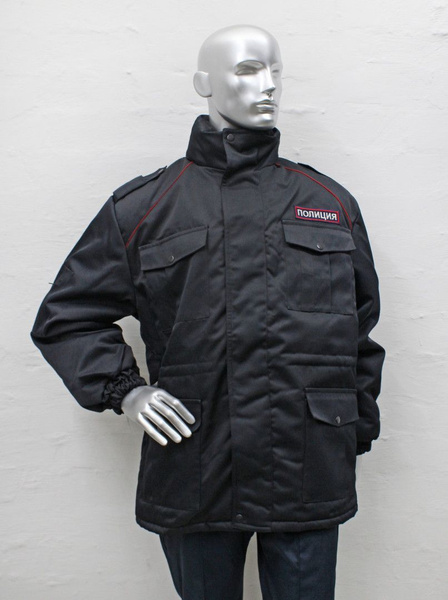 Куртка Мужской VOEN 36 черный Грета, размер 56, 58 Длинный Демисезон Синтепон Россия купить c ...