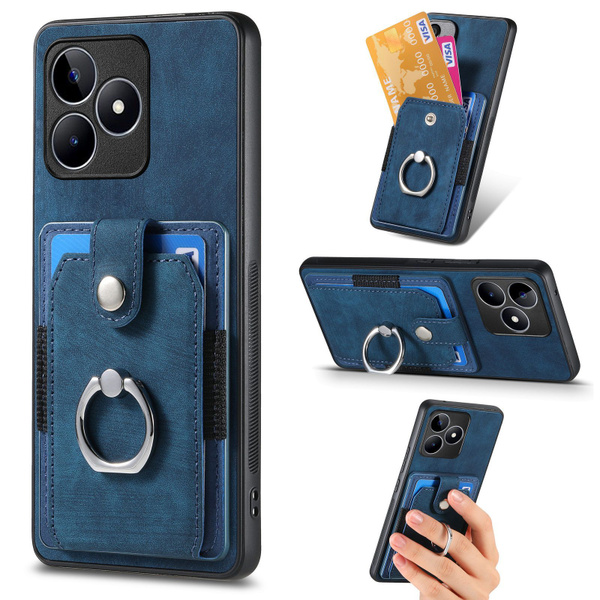 Чехол для Realme C51 / Realme C53 с карманом для карт Магнитный ...