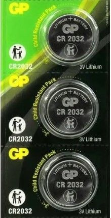 Батарейка GP CR2032 Lithium 3V 3 штуки - купить с доставкой по выгодным ...