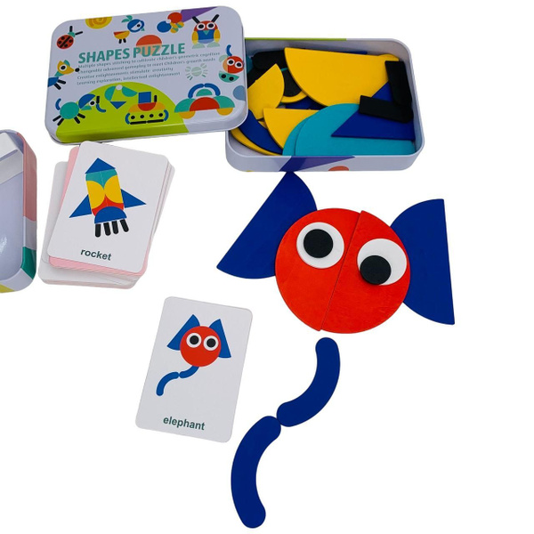 Мозаика деревянная 36 эл., карточки 50 шт, "Монтессори", XHN204 - купить с доставкой по выгодным ...