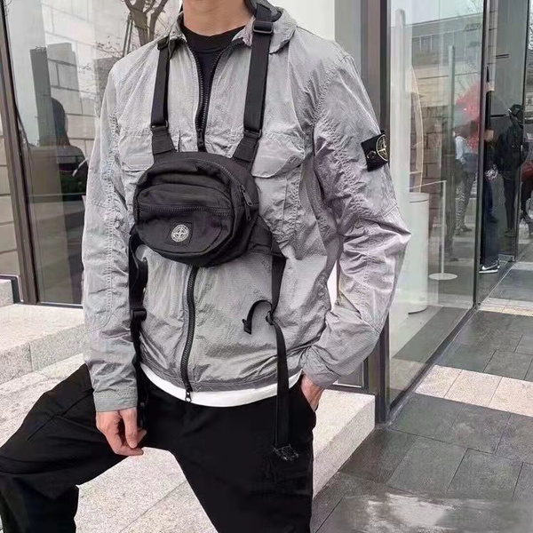 Пальто Stone Island, Круглогодичный, размер 44, цвет серый, Нейлон ...