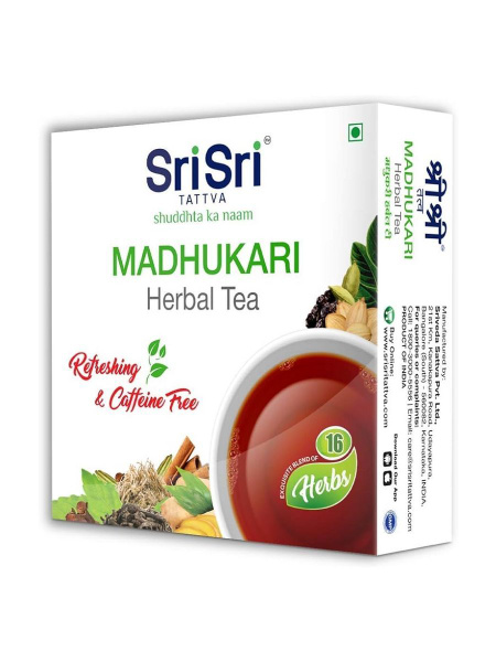 Травяной чай Мадхукари (Madhukari) для иммунитета Sri Sri Tattva, 100 г ...