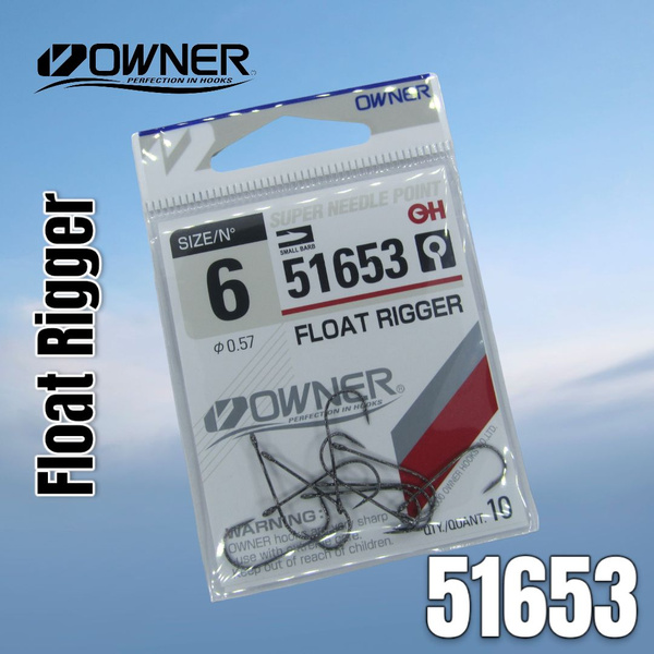 Крючок Owner 51653 Float Rigger № 6 - купить с доставкой по выгодным ...