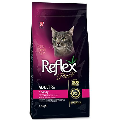 Reflex Plus Adult Сhossy Salmon / Сухой корм Рефлекс Плюс для Привередливых кошек с Лососем 1,5 ...