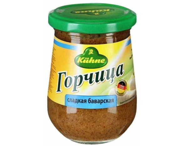 Горчица Kuhne сладкая баварская, 250 мл - купить с доставкой по ...