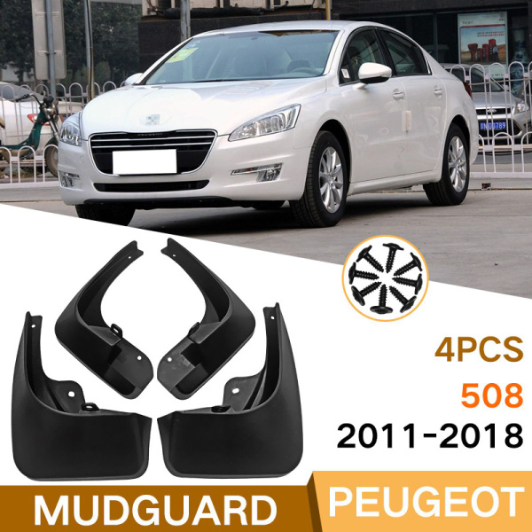 4 шт, Передние и задние колеса автомобильные Брызговики для Peugeot 508 ...