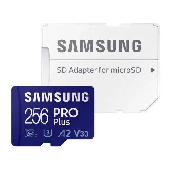 Флеш карта microSDXC 256Gb Samsung PRO Plus Class 10 с адапт. (MB ...
