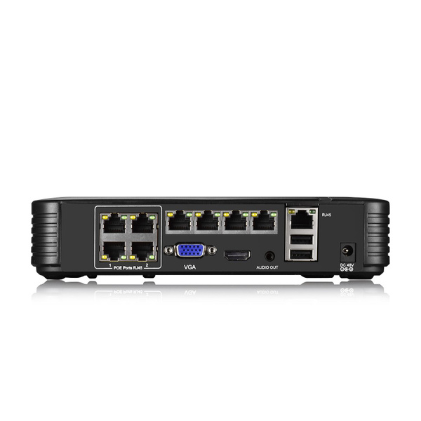 8CH 4K 8MP H.265 PoE NVR Аудио-видеорегистратор с распознаванием лиц ...