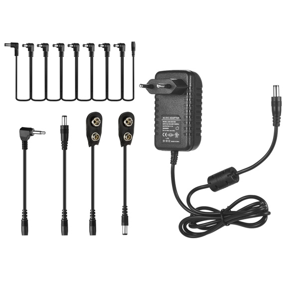 Caline CP-07B Блок питания для гитарных эффектов DC 9V 1A с 8-канальным ...