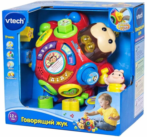 Развивающая игрушка-каталка Говорящий жук Vtech 80-111226 купить на OZON по низкой цене (1294607177)