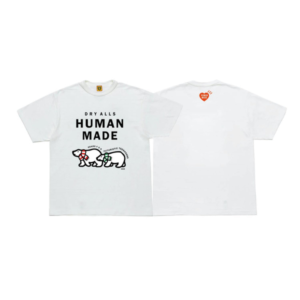 Футболка human made, размер 46, цвет белый, Полиэстер - купить по ...
