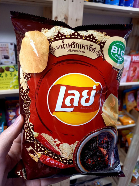 Чипсы Lays Prik Pao Cheese/Лейс Паста чили с сыром(Тайланд), 67гр ...