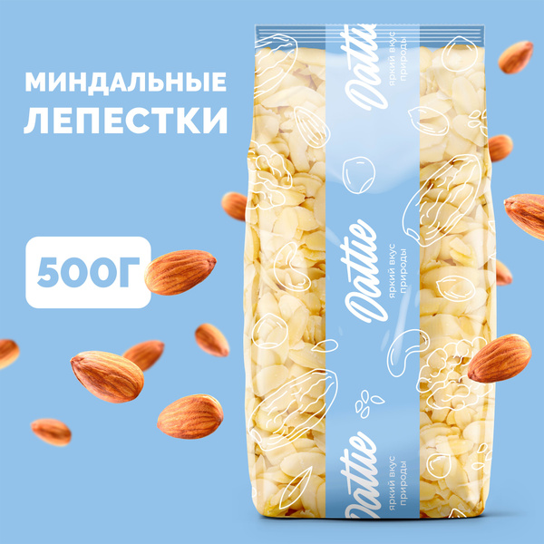 Миндальные лепестки отборные Dattie, 500 г - купить с доставкой по ...