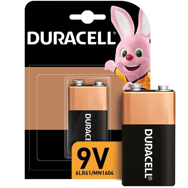 Duracell Батарейка Крона (6LR61, 1604A), Щелочной тип, 1 шт - купить с доставкой по выгодным ...