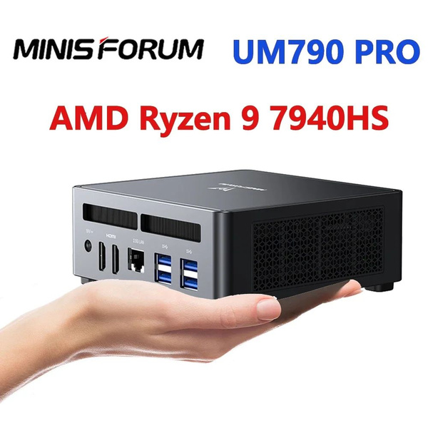 Микрокомпьютер Minisforum UM790 Pro_NO RAM NO Storage - купить по низким ценам в интернет ...