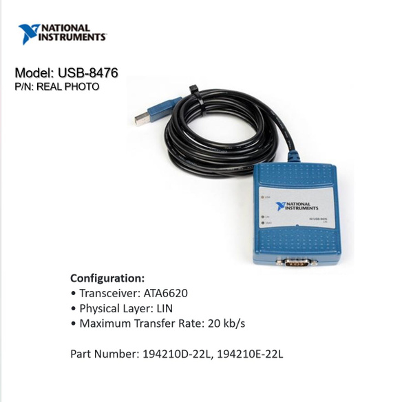 NI USB-8476, Один порт высокоскоростной интерфейс USB - купить с ...