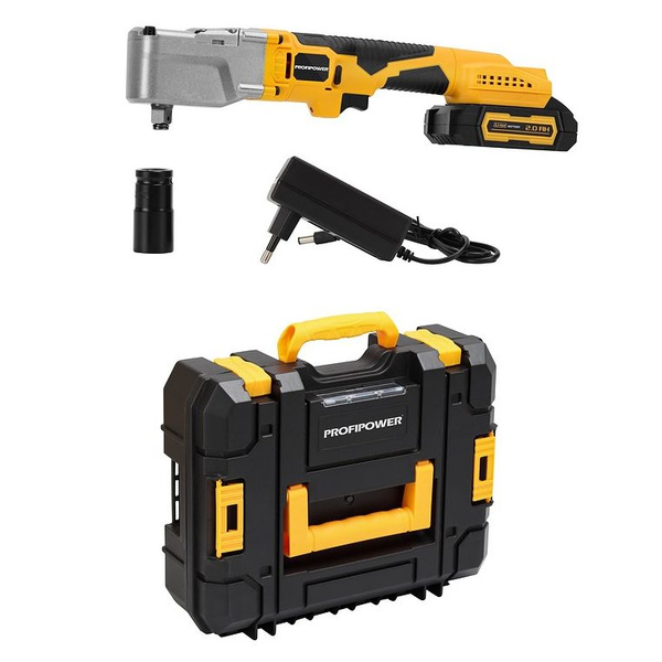 Аккумуляторный угловой гайковерт ProfiPower CNDTW-18B (2 АКБ, 18 В, 440 ...