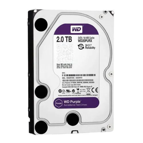 2 ТБ Внутренний жесткий диск Western Digital WD Purple (WD20PURX ...