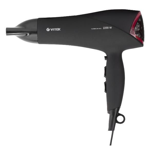 Фен для волос VITEK VT-8208 ВК, черный - купить по выгодным ценам в ...