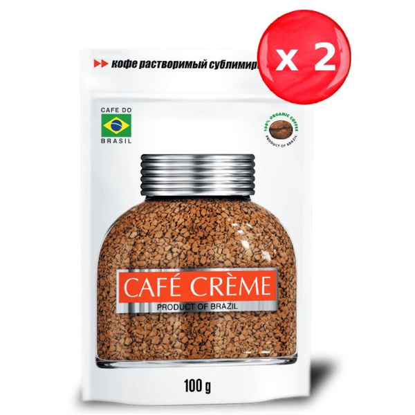 Кофе растворимый сублимированный Cafe Creme Product of Brazil 100 г ...
